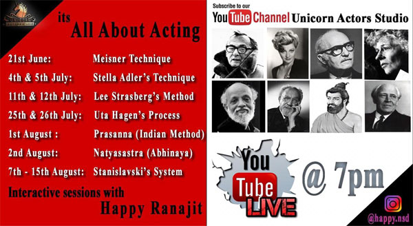 All About Acting - Digital Event by Unicorn Actor's Studio:: www ...