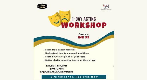 1-DAY ACTING WORKSHOP - Theatre Workshop by ARTIST FOLKS :: www ...
