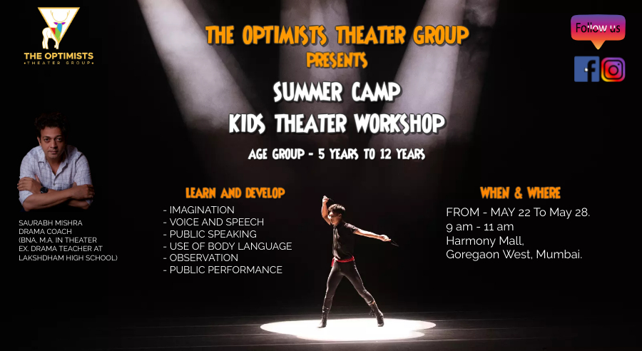 Summer Camp - Kids Theater Workshop - Theatre Workshop by The Optimists ...