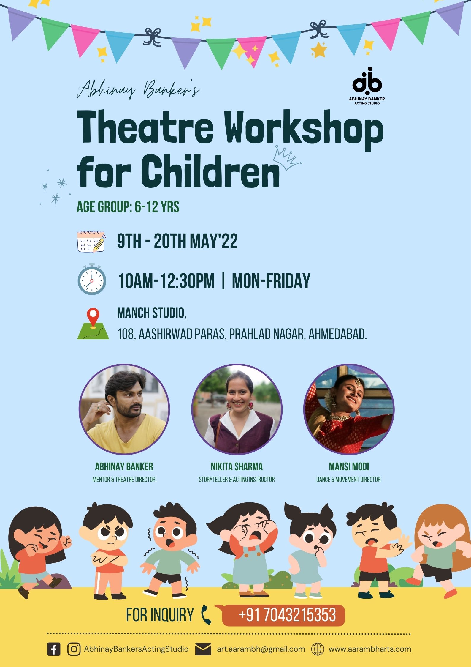 Children's Theatre Workshop - Theatre Workshop by Aarambh Arts Academy ...