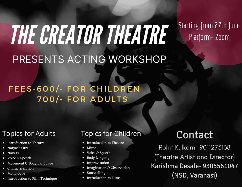 Actors Craft Acting and Film Making Workshop. - Theatre Workshop by The ...