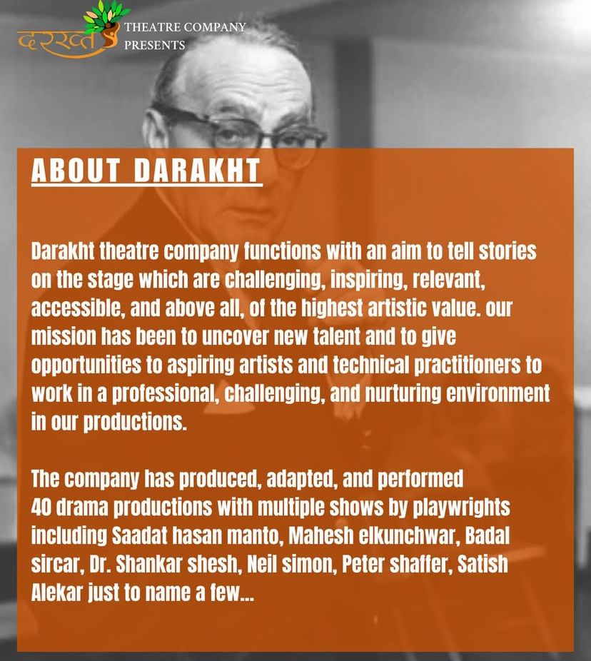 MEISNER ACTING TECHNIQUE - Theatre Workshop by DARAKHT THEATRE COMPANY ...