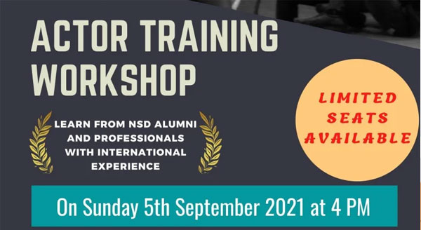 Actor Training Workshop for aspiring actors - Theatre Workshop by ...