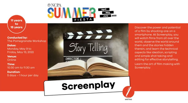Screenplay Writing | Workshop - Theatre Workshop by NCPA Theater :: www ...