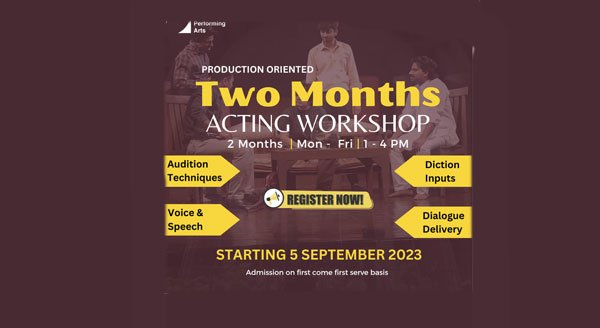 PRODUCTION ORIENTED Two Months ACTING WORKSHOP - Theatre Workshop by ...