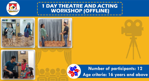1 Day Theatre and Acting Workshop (Offline) - Theatre Workshop by ...